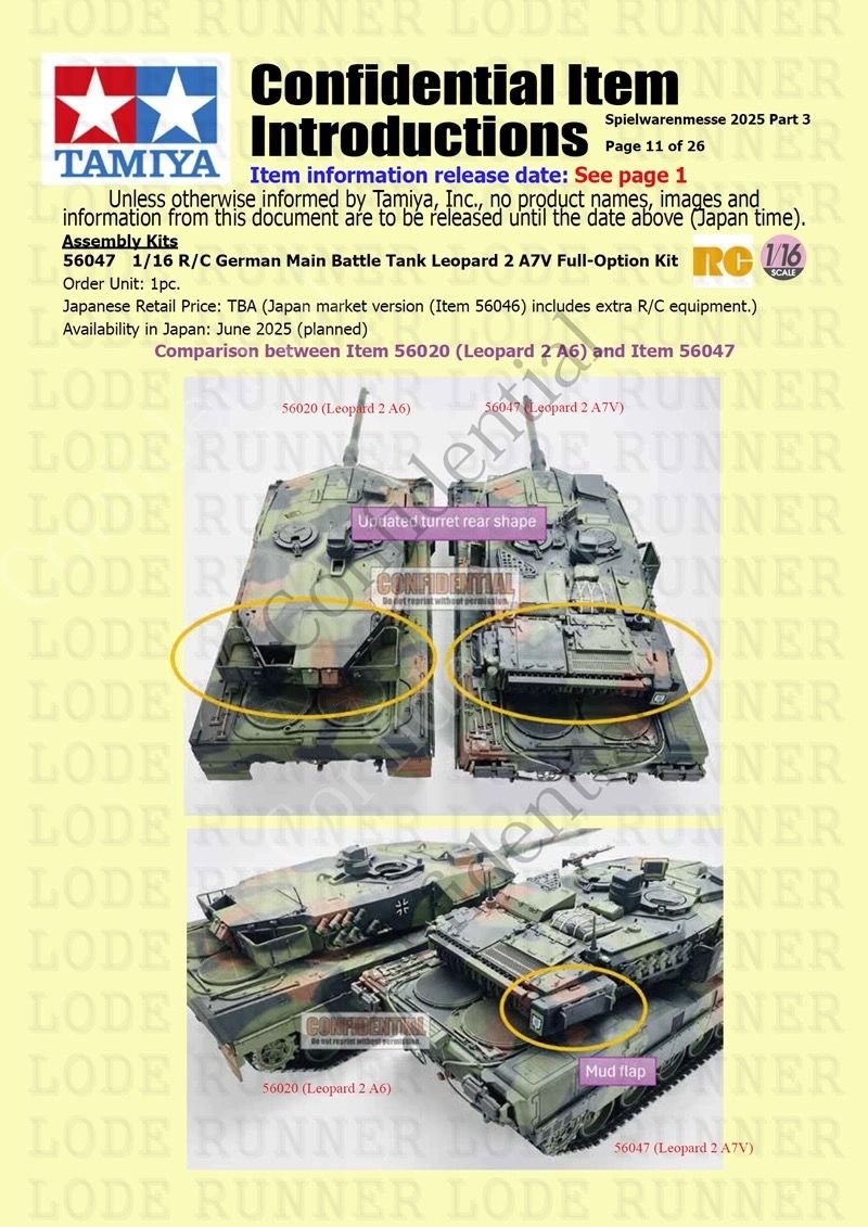 Tamiya 56047 German Main Battle Tank Leopard 2 A7V - RCU Forums