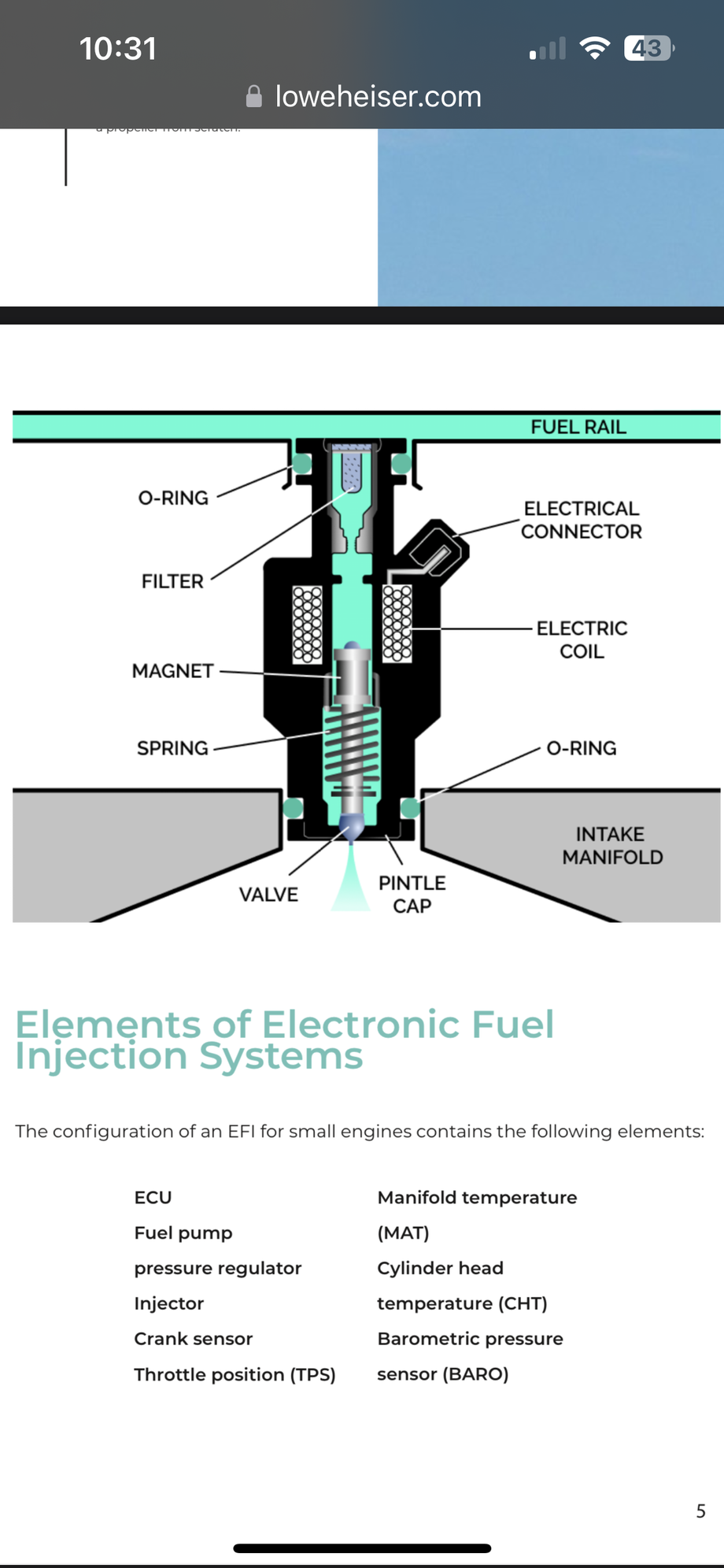 EFI Throttle Body Data for Small RC Engines - RCU Forums