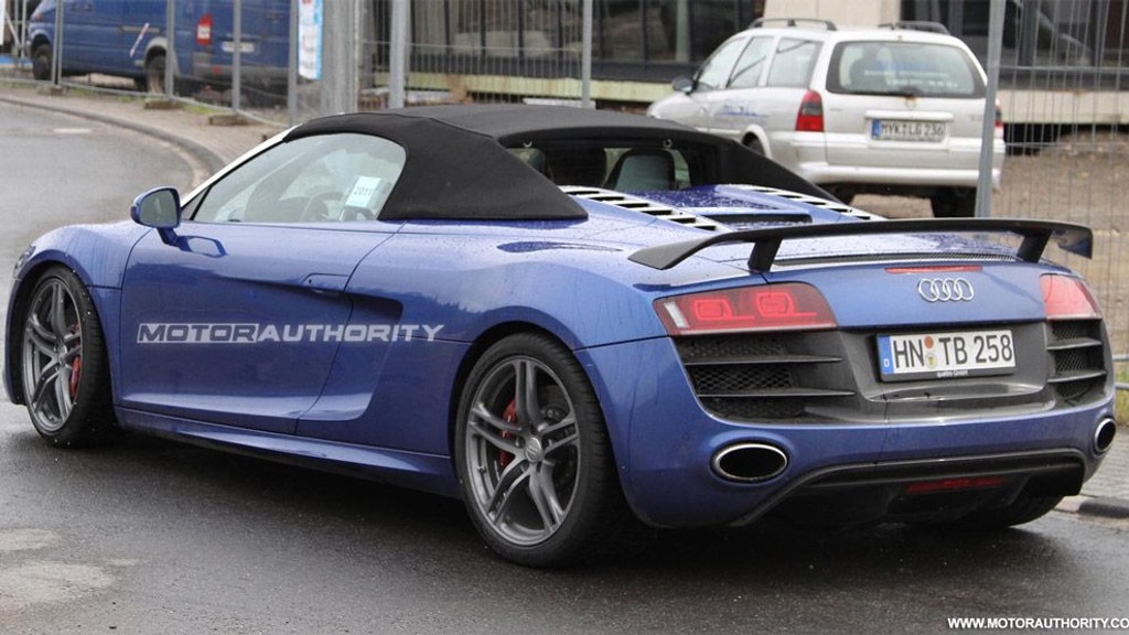 Audi R8 GT Spyder Spy Shots