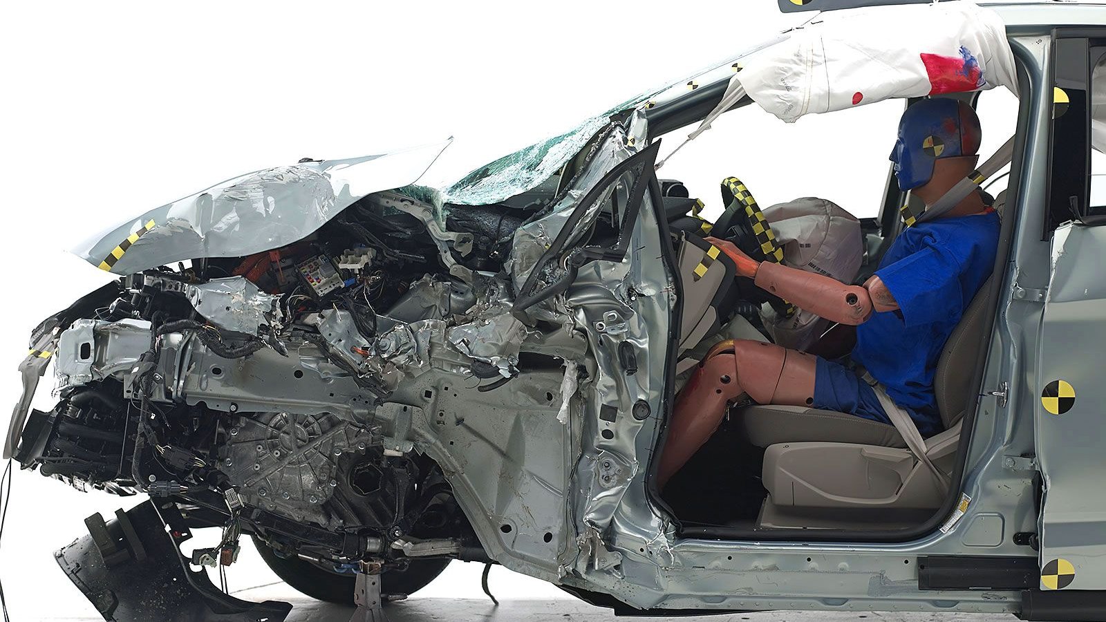 IIHS Tests Small Cars On Small Overlap: Volt Does OK, Leaf 'Struggles'