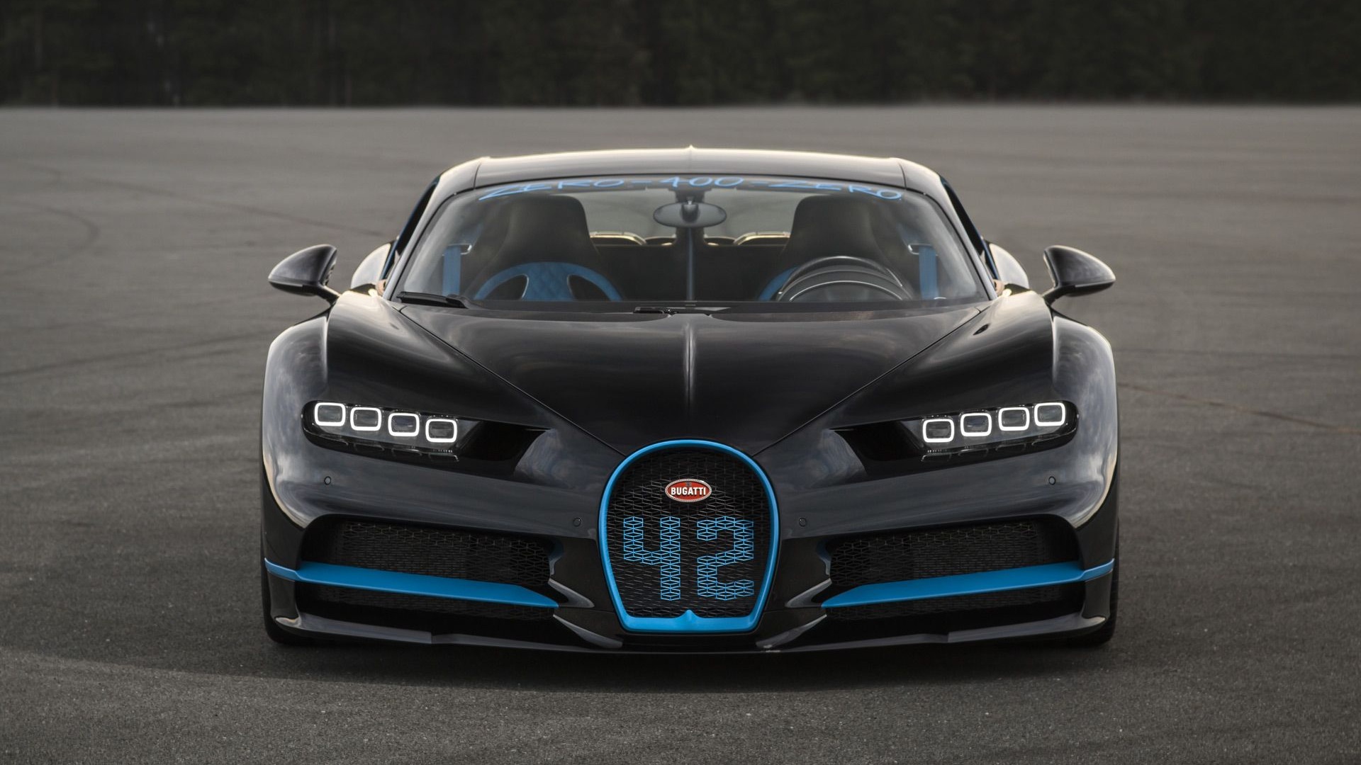 Bugatti Chiron makes 0-248-0 MPH dash in record 41.96 seconds