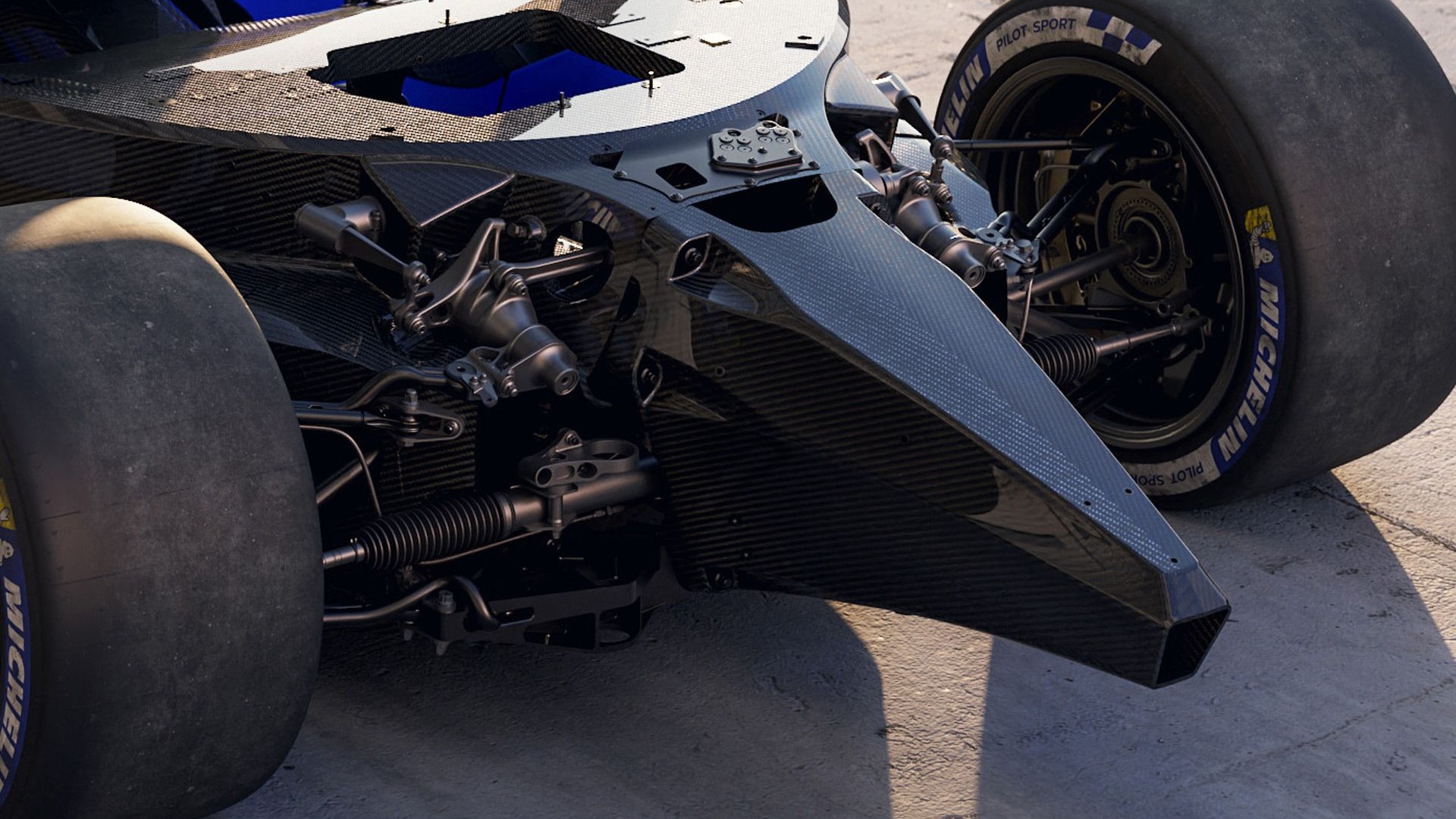 Bugatti shows off Bolide's carbon-fiber tub