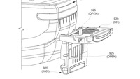 Rivian patents tailgate with gooseneck hinges