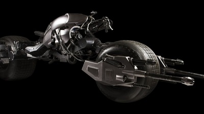 Someone rose up like the Dark Knight and bought the Batpod for $406k