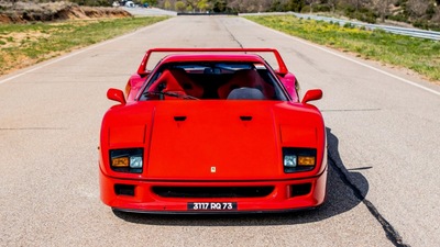Ferrari F40 given to Alain Prost headed to auction