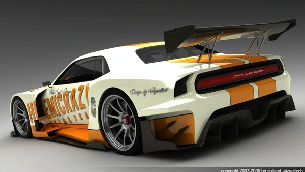 Vizualtech renderings of Dodge Challenger GT racer