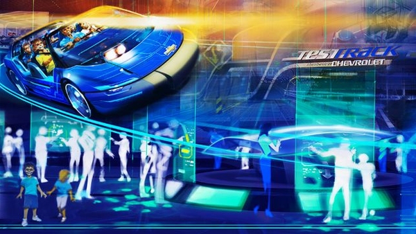 Disney Renders Refurbished Test Track Feature At Epcot