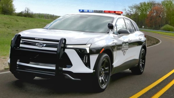 Chevy Blazer EV PPV police car ready to hit the streets